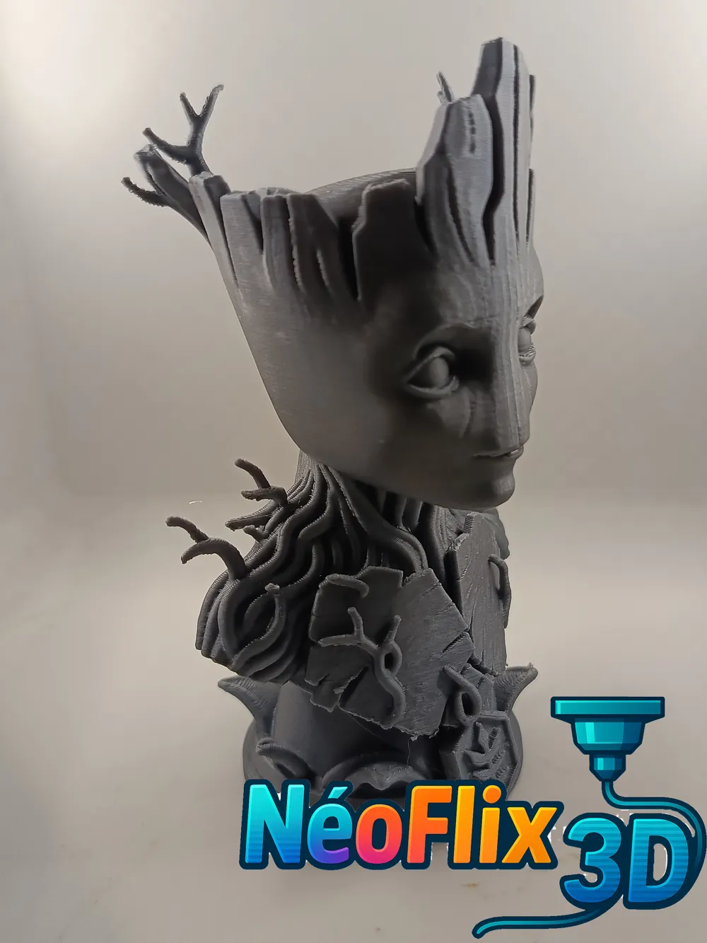Bust of Groot - Free 3D Print Model - MakerWorld