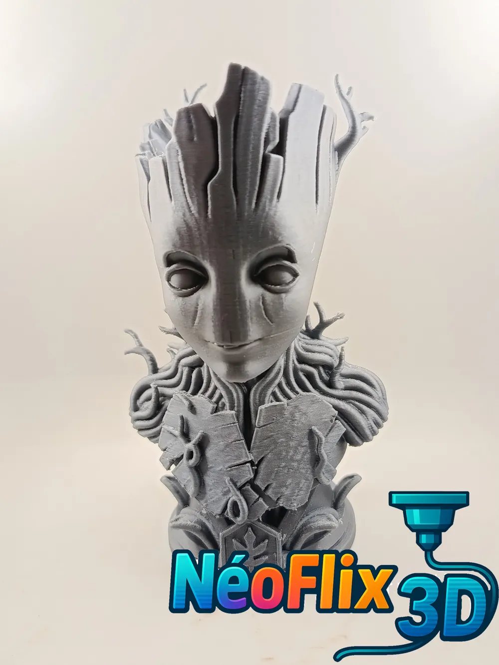 Bust of Groot - Free 3D Print Model - MakerWorld