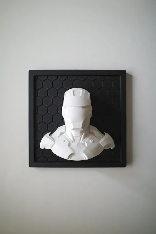 Iron Man Modular Wall Art - Swappable Backgrounds - Free 3D Print Model ...