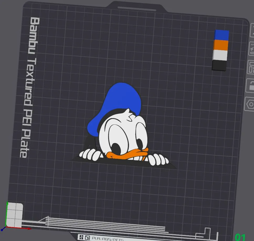 Disney Babies Donald Duck Table Stand by 5kyrunn3r - MakerWorld