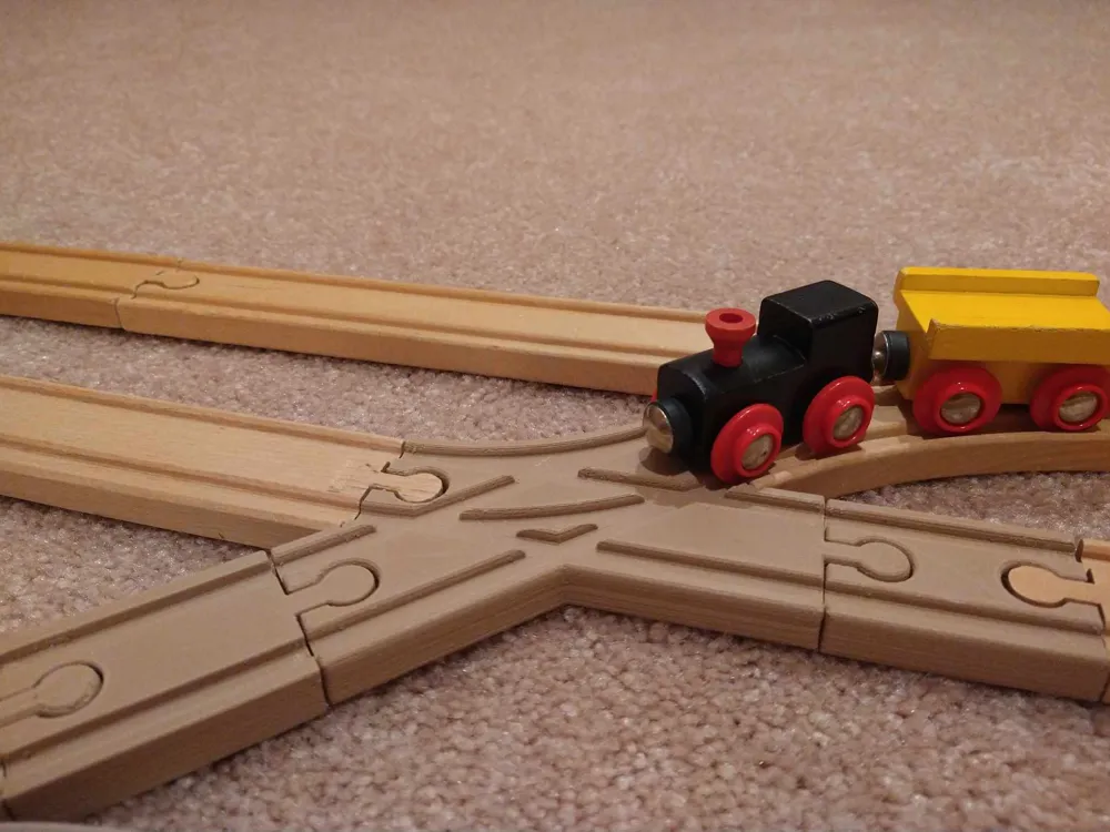 Basic Train Track - 19 shapes, 129 variants by CavemanDesigns - MakerWorld