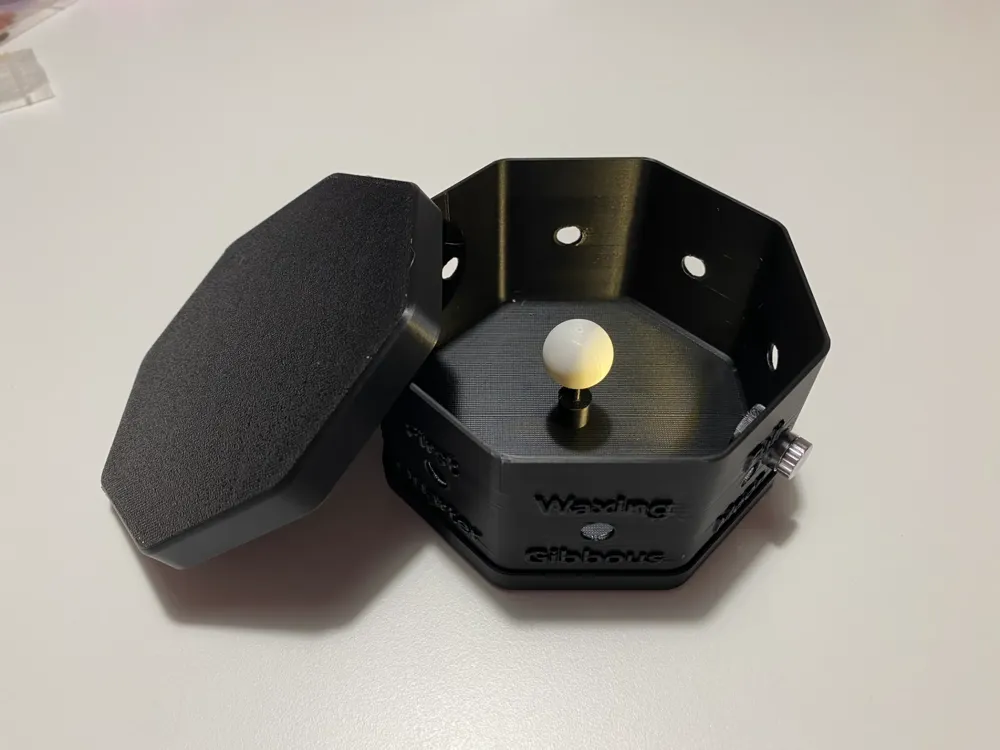 Lunar Phase Observation Box, a lunar phase change rule and cause ...