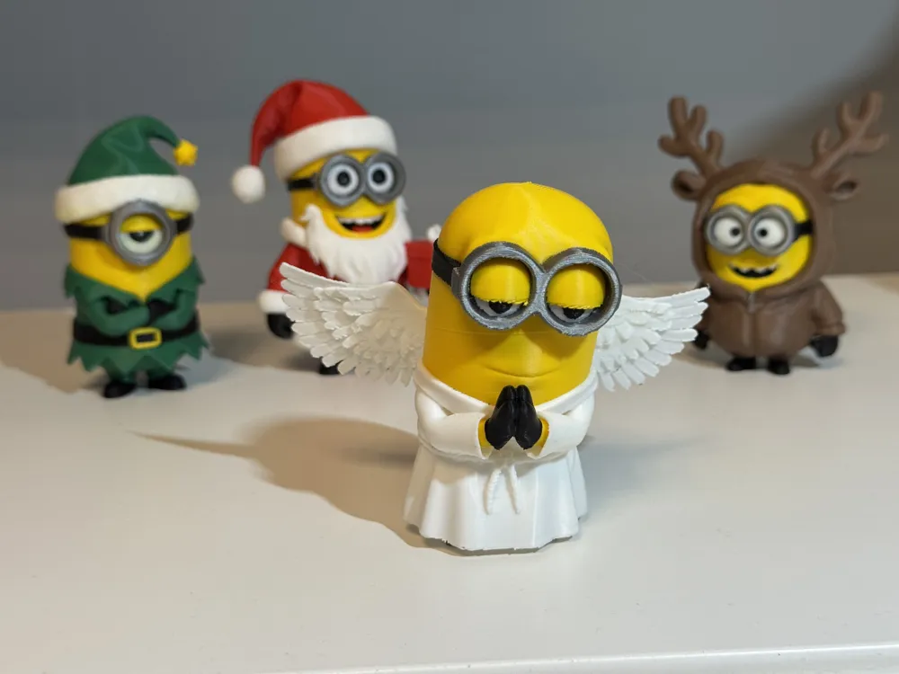 Xmas Minion Angel by cP3D MakerWorld: Download Free 3D Models