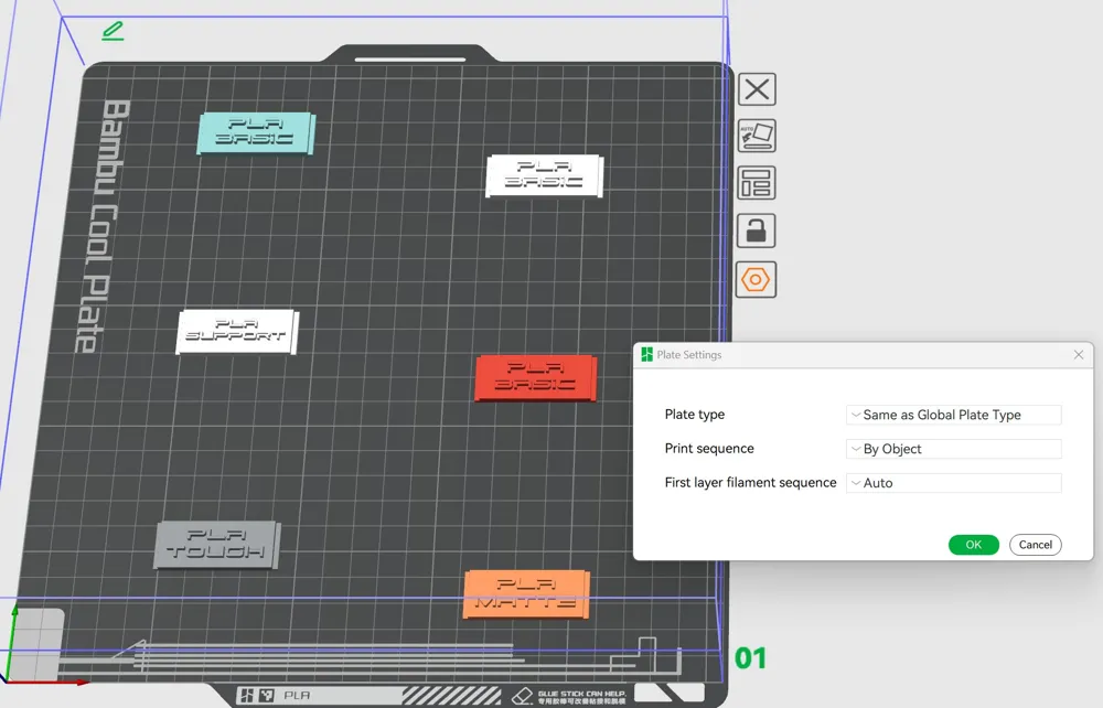 AMS compatible filament type badges by MplusM - MakerWorld