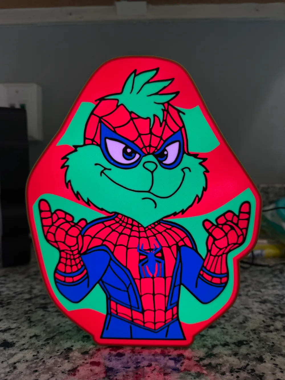 Spidey Grinch Light Box - Free 3D Print Model - MakerWorld