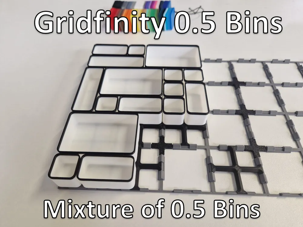 0.5 Half Subdivided Gridfinity Bins by Martin MakerWorld: Download Free ...