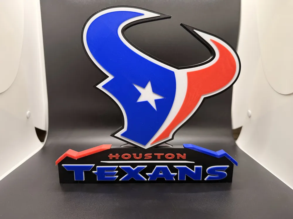 Houston Texans Logo Display or WallArt - Free 3D Print Model - MakerWorld