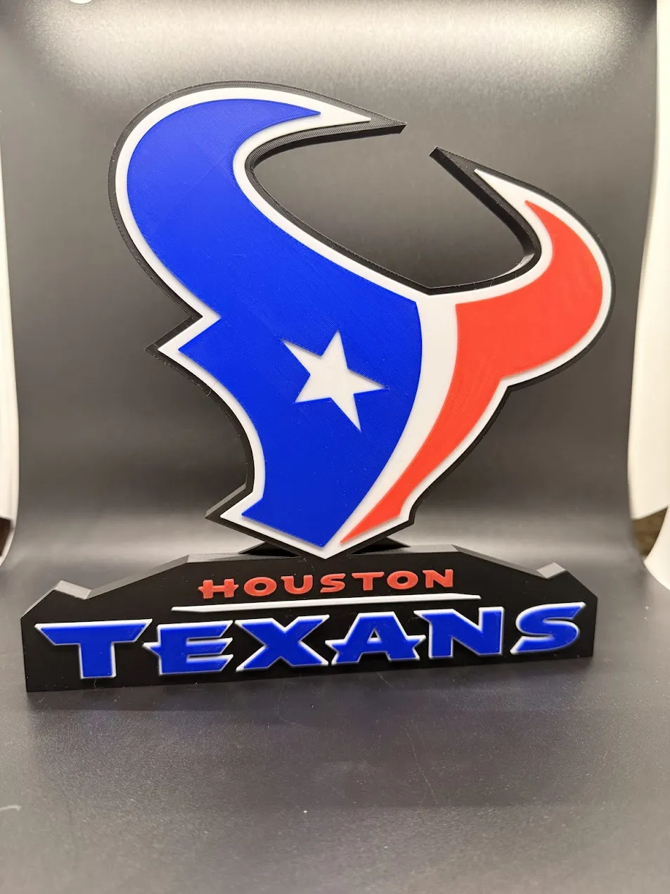 Houston Texans Logo Display or WallArt - Free 3D Print Model - MakerWorld