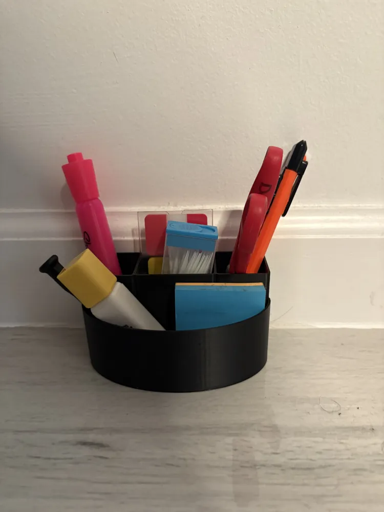 Simple desk organizer - Free 3D Print Model - MakerWorld