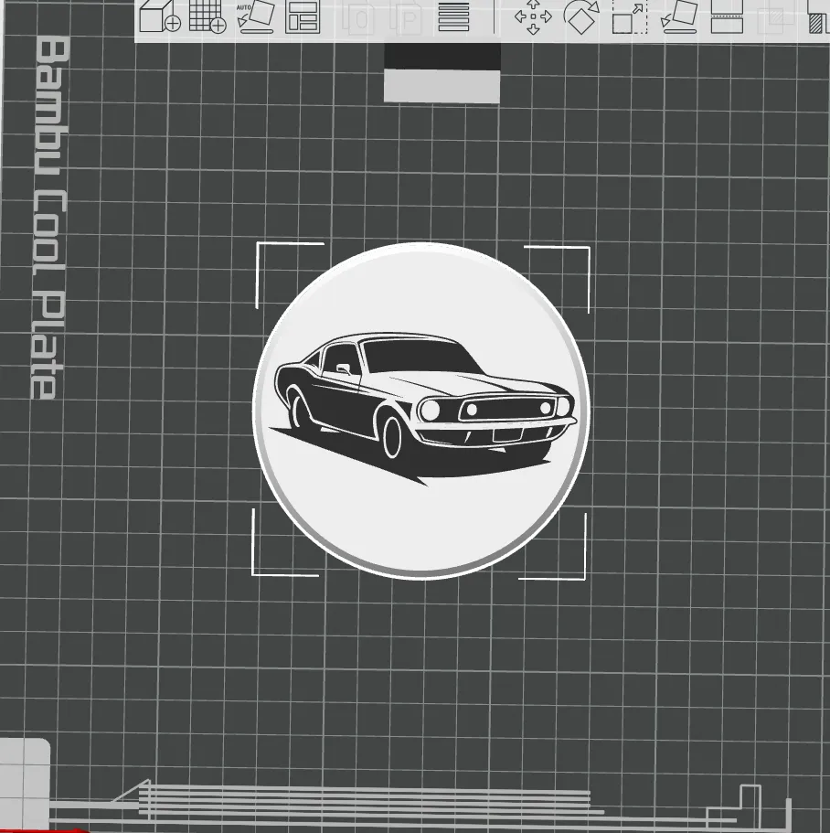 Ford Mustang Beer Coaster by Mr. Zdenek - MakerWorld