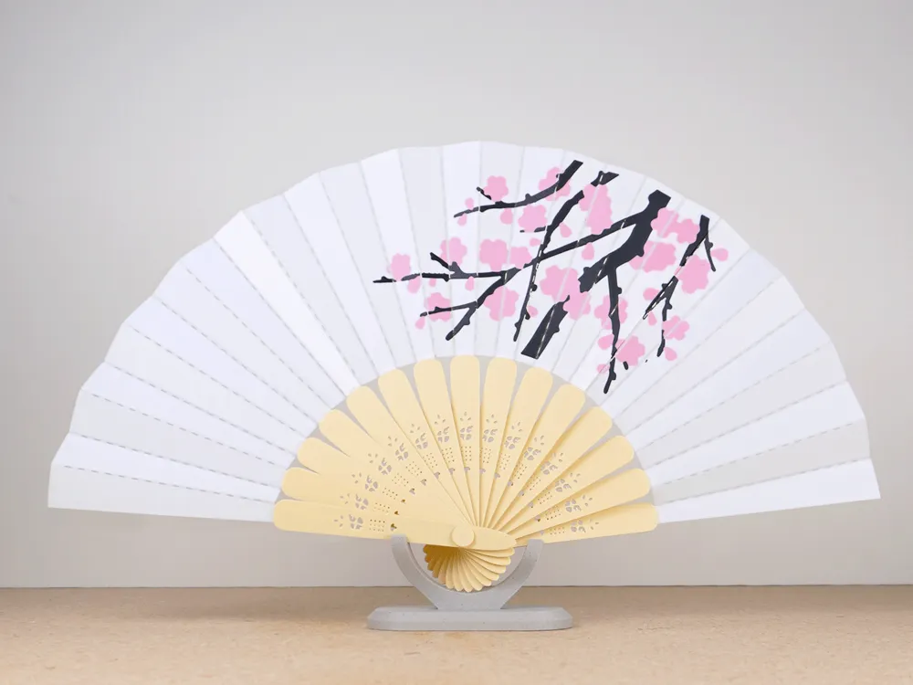 Folding Cherry Blossom Fan (Large) - Free 3D Print Model - MakerWorld