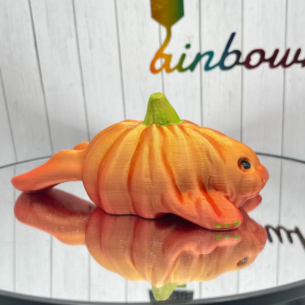 Manatee pumpkin by RainbowhairDesigns - MakerWorld