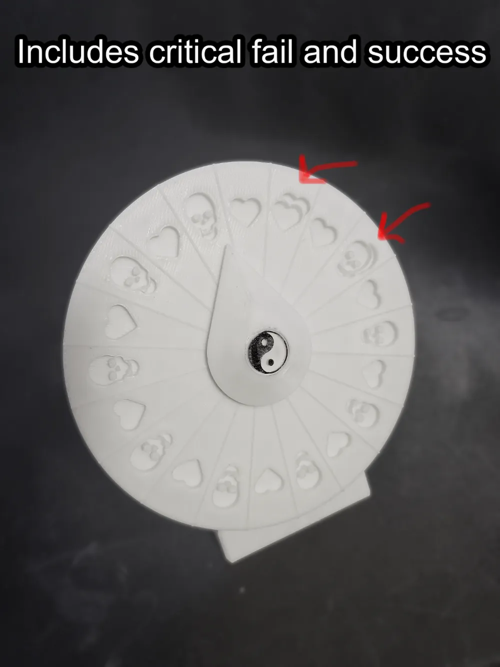 Wheel of fate: Death Saving Throw spinner! by andrewmalaty8 - MakerWorld