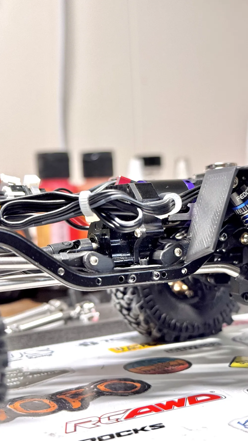 SCX24 Stock Chassis Modified Flat Skid (Cols_RC) - Free 3D Print Model ...