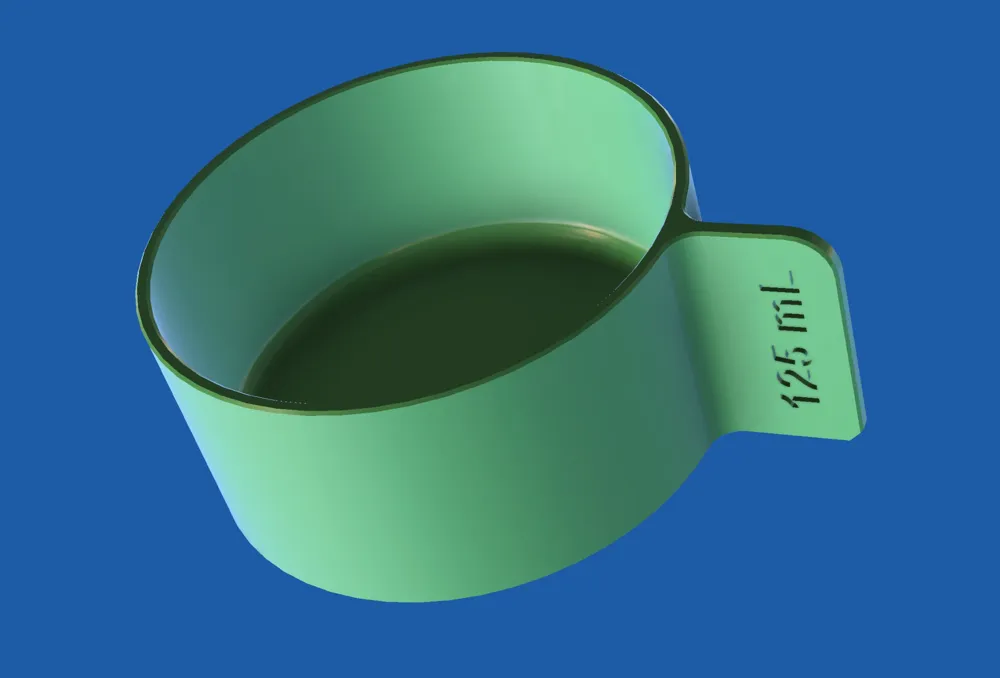 Easy Print Measuring Cups (3 sizes) by Wiseone - MakerWorld