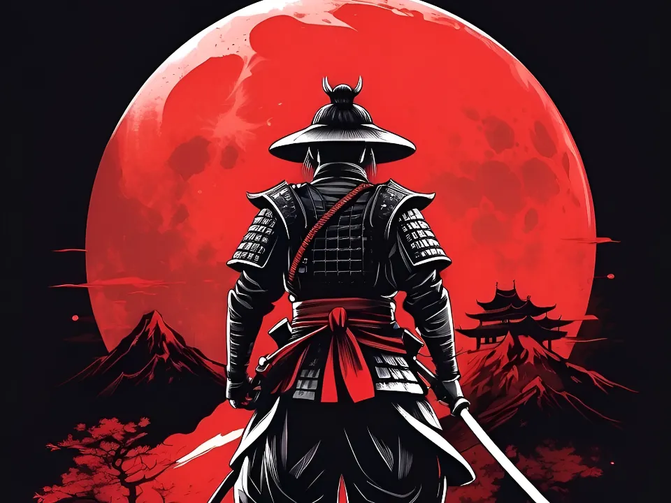 Blood Moon Samurai by TruePRintWarrior MakerWorld: Download Free 3D Models