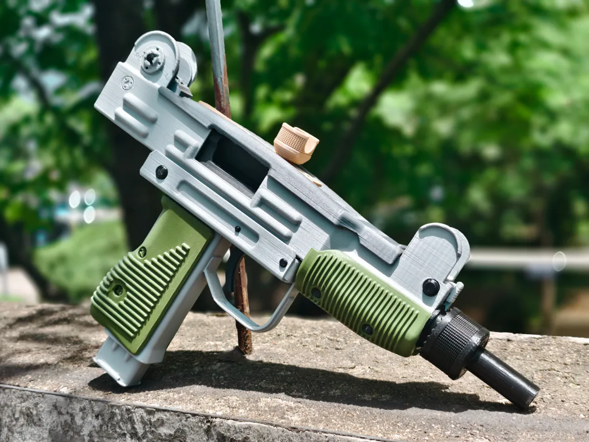 UZI submachine gun toy Handguard - Free 3D Print Model - MakerWorld
