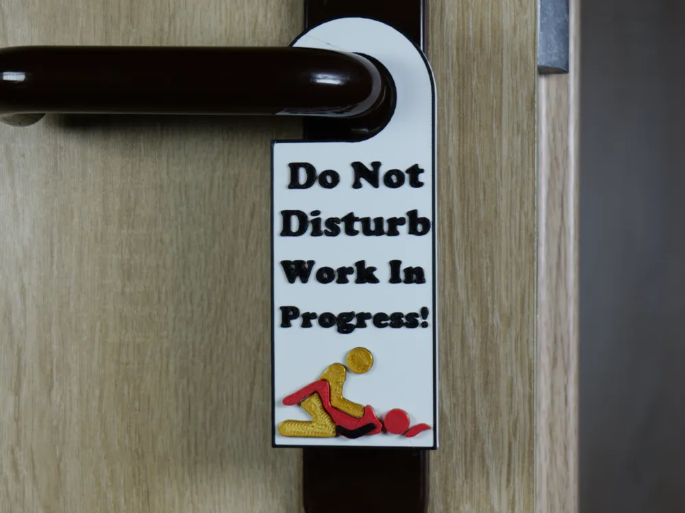 Do not disturb work in progress by Chickin02 - MakerWorld