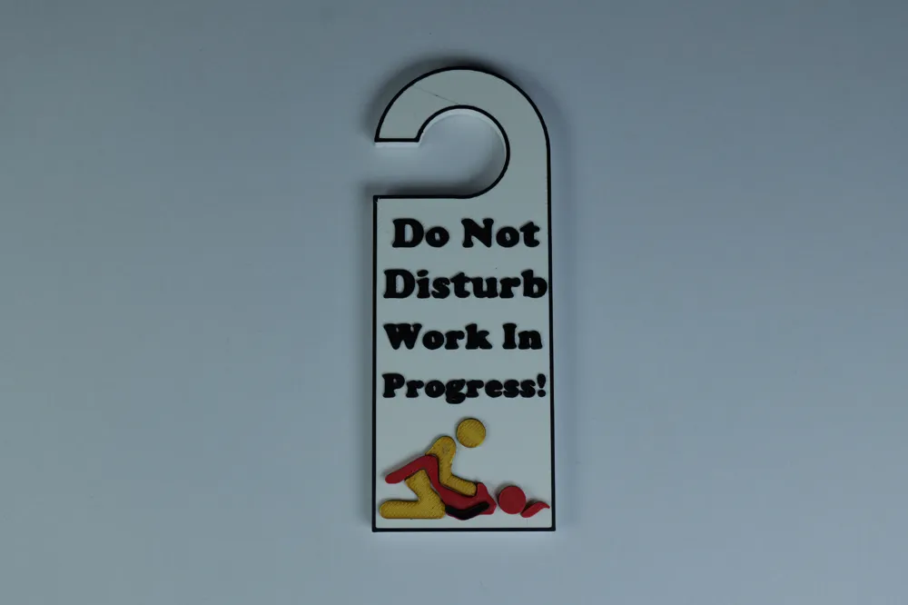 Do not disturb work in progress by Galisek - MakerWorld
