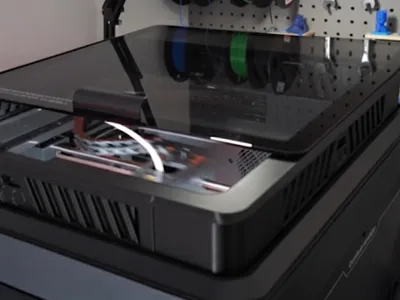 Elegoo Centauri carbon vented riser w sliding top Remixed by Tiger ...