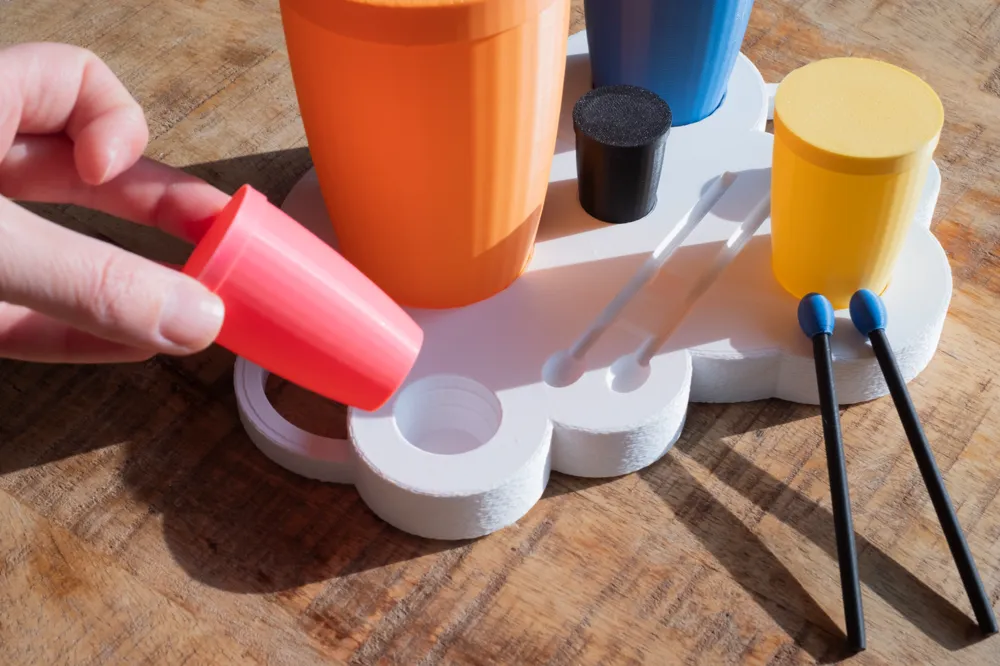 colorful drum set by Domdoms MakerWorld: Download Free 3D Models