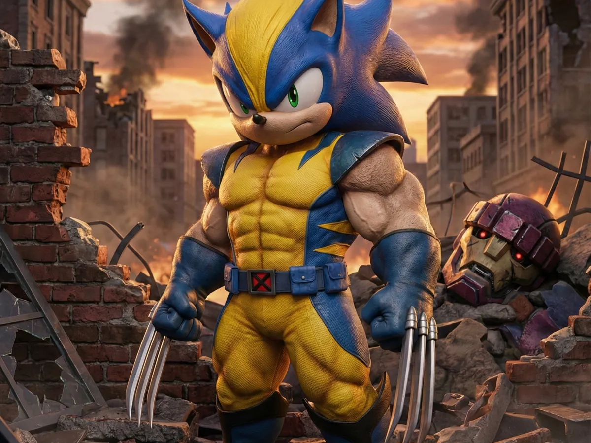Sonic x Wolverine - Multicolor - Free 3D Print Model - MakerWorld
