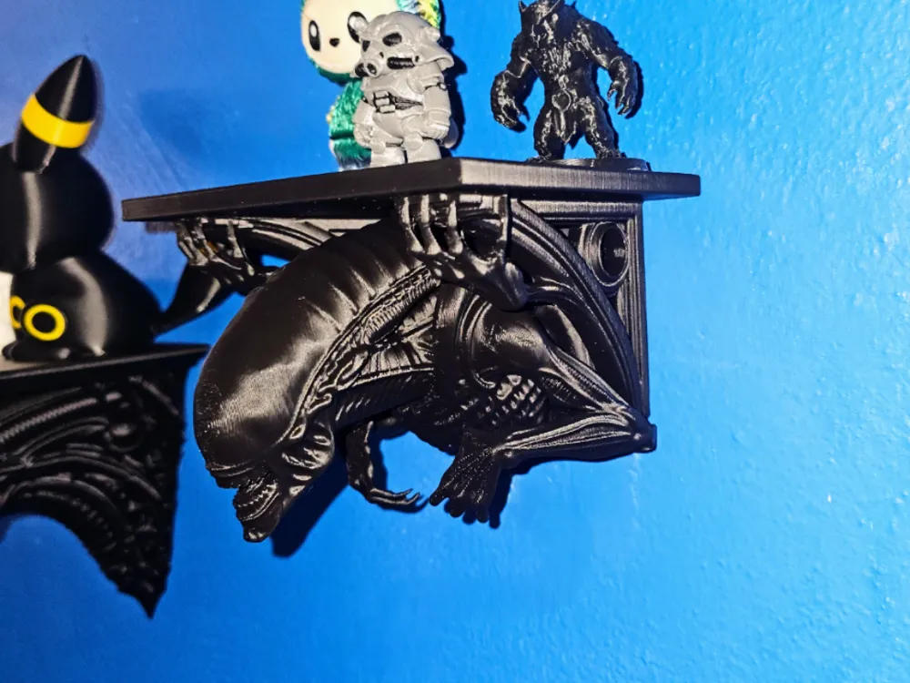 Xenomorph Prison Corbel Shelf – Giger Decor - Free 3D Print Model ...