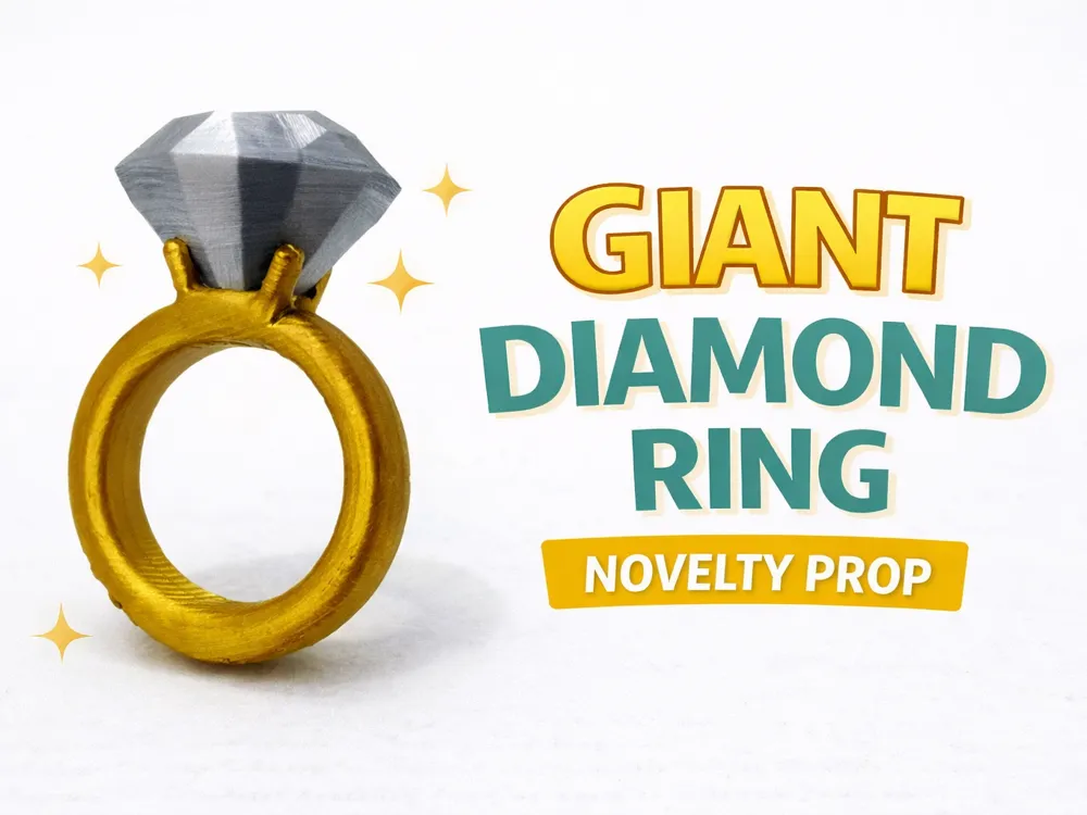 Giant Diamond Ring – Novelty Prop / 3D Display by Sparky_theburnout ...