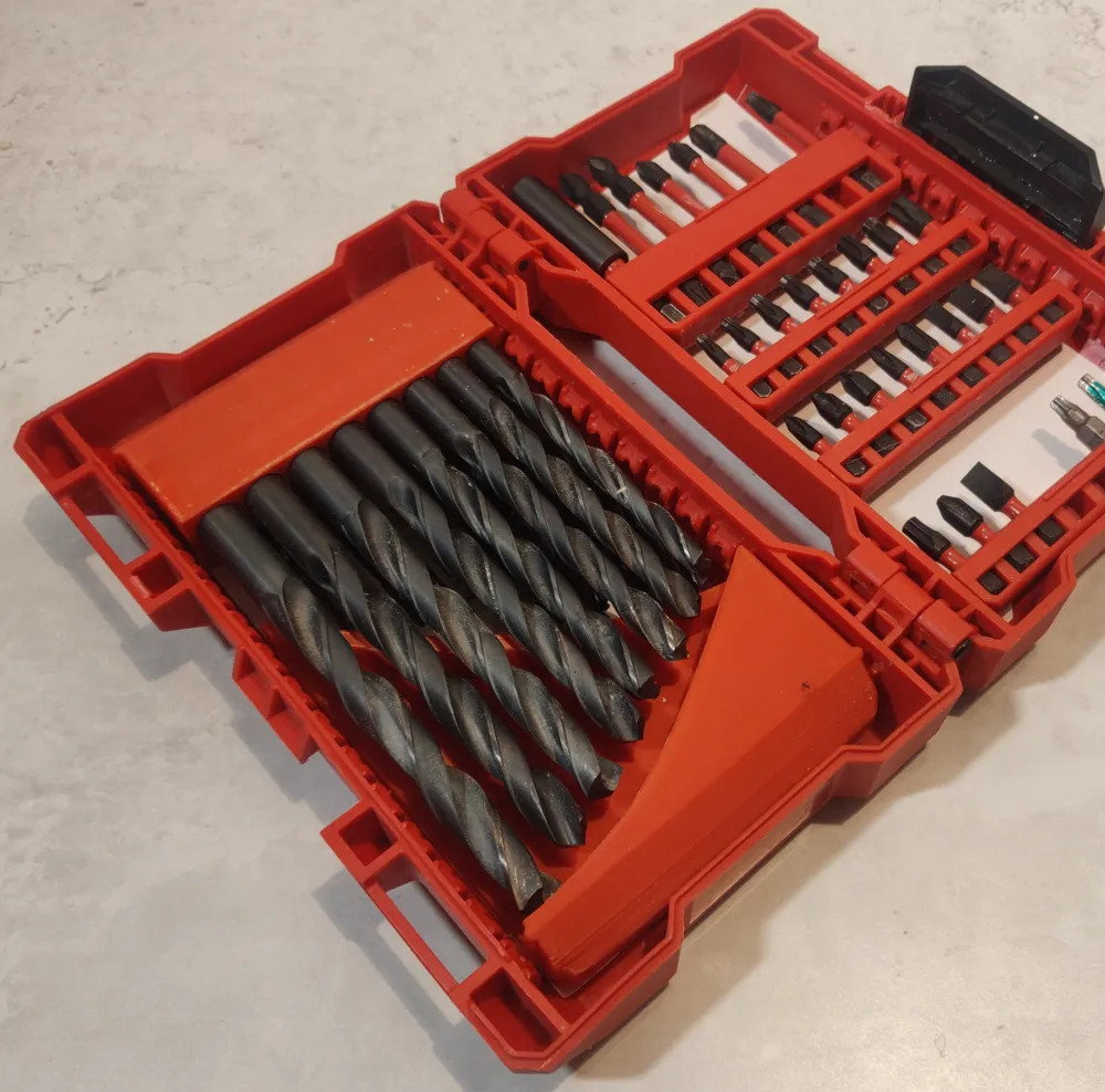 Milwaukee bit case drill holder/organizer by FlugtN - MakerWorld