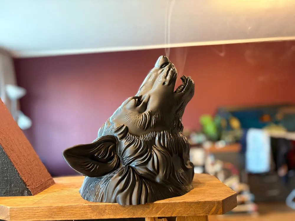 WOLF-DOG INCENSE - Free 3D Print Model - MakerWorld