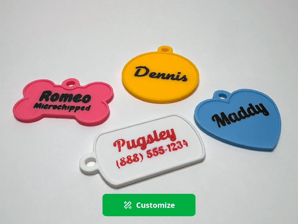 Dog Tag Generator - Round - Free 3D Print Model - MakerWorld