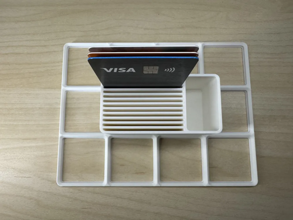 Gridfinity Card Holder "Vertical" by Lukas MakerWorld: Download Free 3D ...