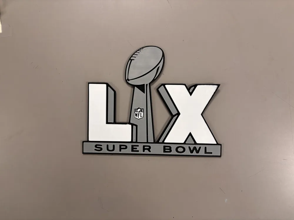 Superbowl LX Logo - Free 3D Print Model - MakerWorld