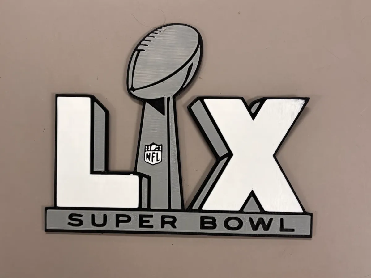 Superbowl LX Logo - Free 3D Print Model - MakerWorld