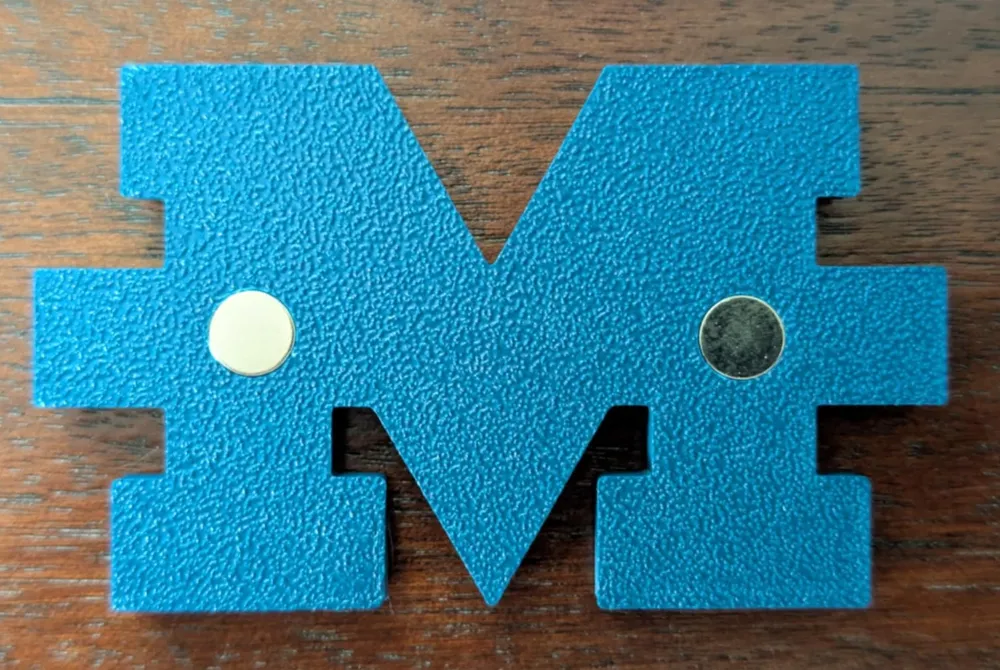 Simple University of Michigan Magnet - Free 3D Print Model - MakerWorld