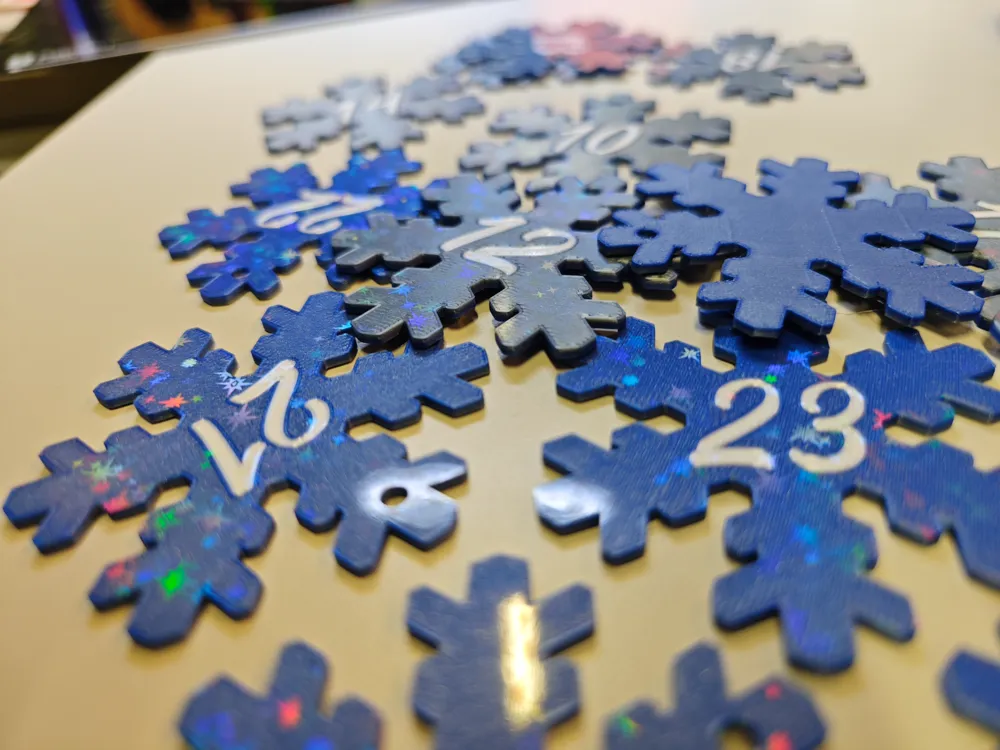 Snowflakes Calendar Ornaments by Bobelgum - MakerWorld