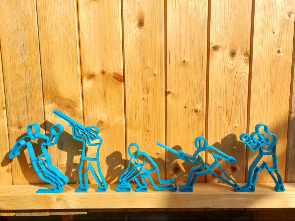 Minimalist Sports Figures 3 by KutnohormacMakerWorld: Download Free 3D ...