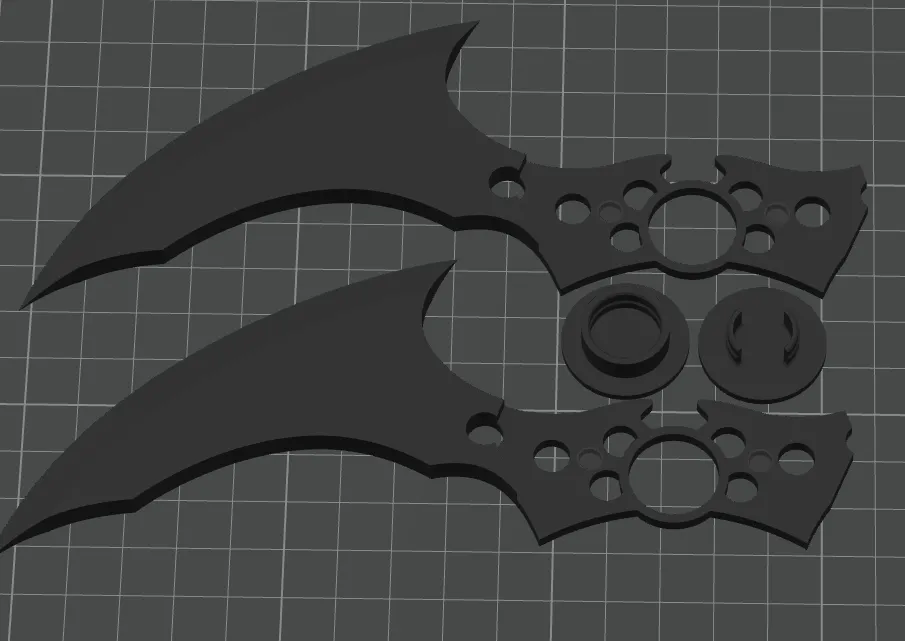 Batman Arkham Foldable Batarang - Free 3D Print Model - MakerWorld