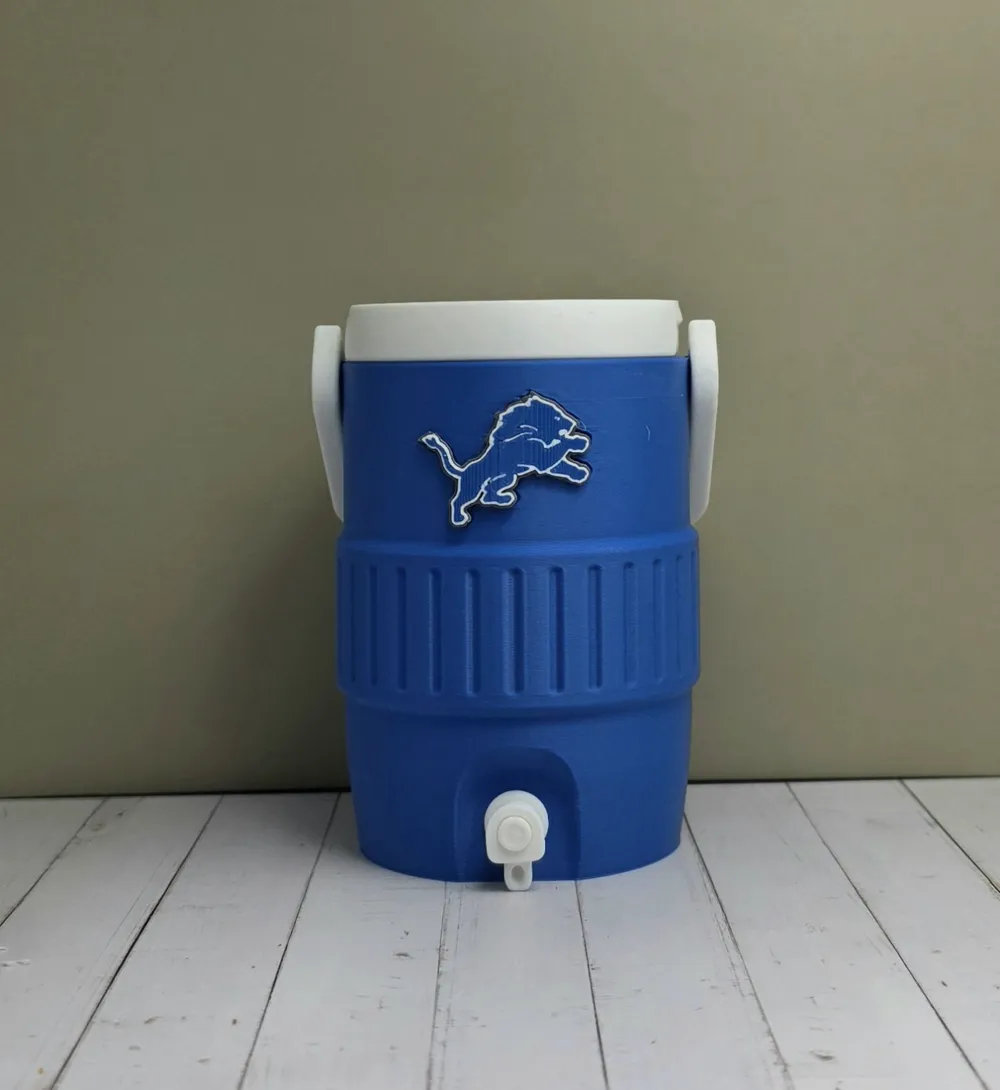 Detroit Lions Koozie - Snap in Logo - Free 3D Print Model - MakerWorld