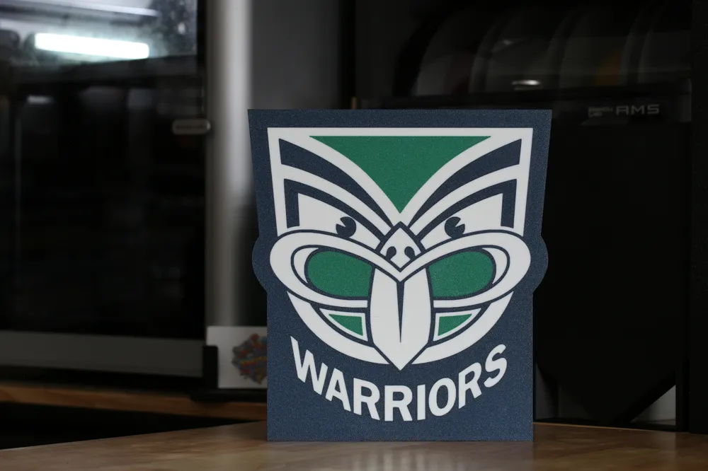 NRL Rugby New Zealand Warriors LED Light Box by The 3D Print Smiths ...