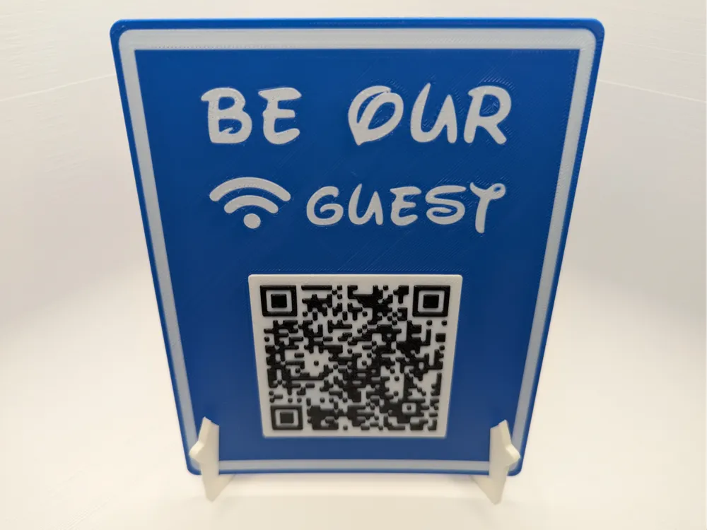 "Be Our Guest" WiFi QR Code Sign - Disney Inspired by Pound Cake ...