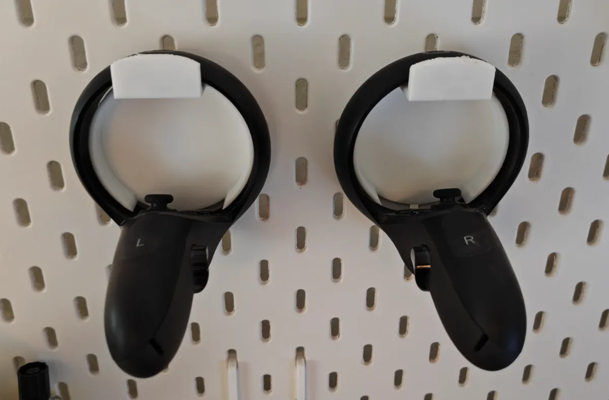 Oculus Quest Controller Mount for IKEA Skadis - Free 3D Print Model ...