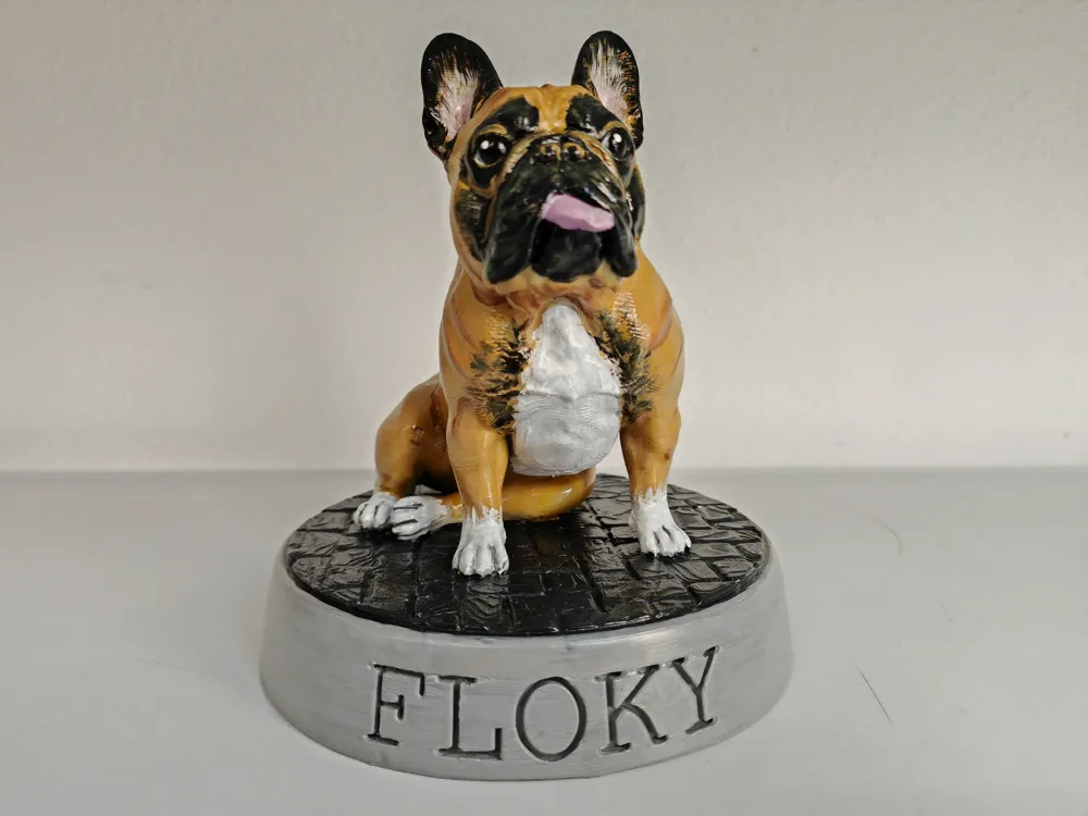 Customizable French Bulldog Statue & Trophy 2°ED - Free 3D Print Model ...