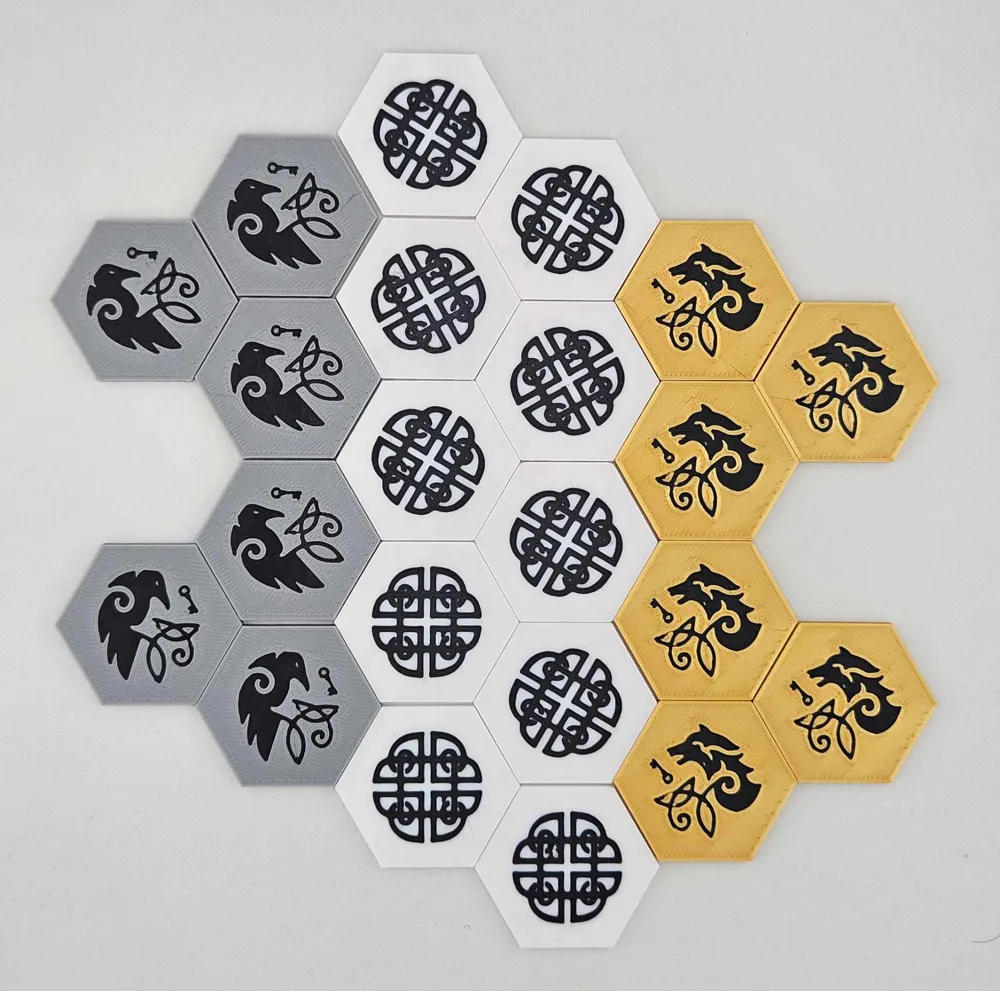 War Chest upgraded vacant/control markers by BOOM SAUCE - MakerWorld