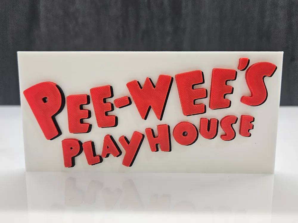 Pee-wee's Playhouse Logo - Free 3D Print Model - MakerWorld