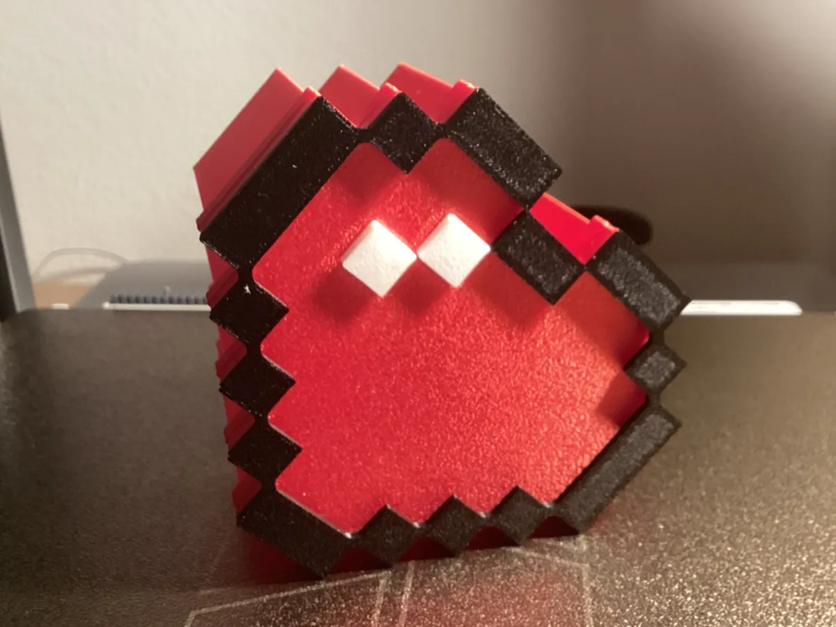 Boîte Cœur Minecraft - Modèle d'Impression 3D Gratuit - MakerWorld