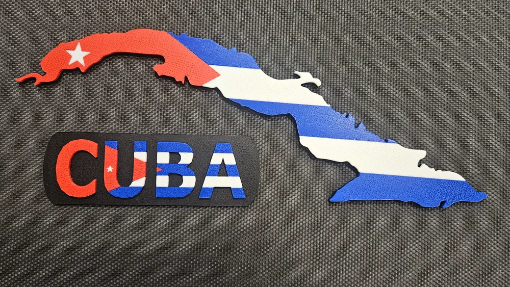 Cuba Island and Name plate by NathanRitchie72 - MakerWorld