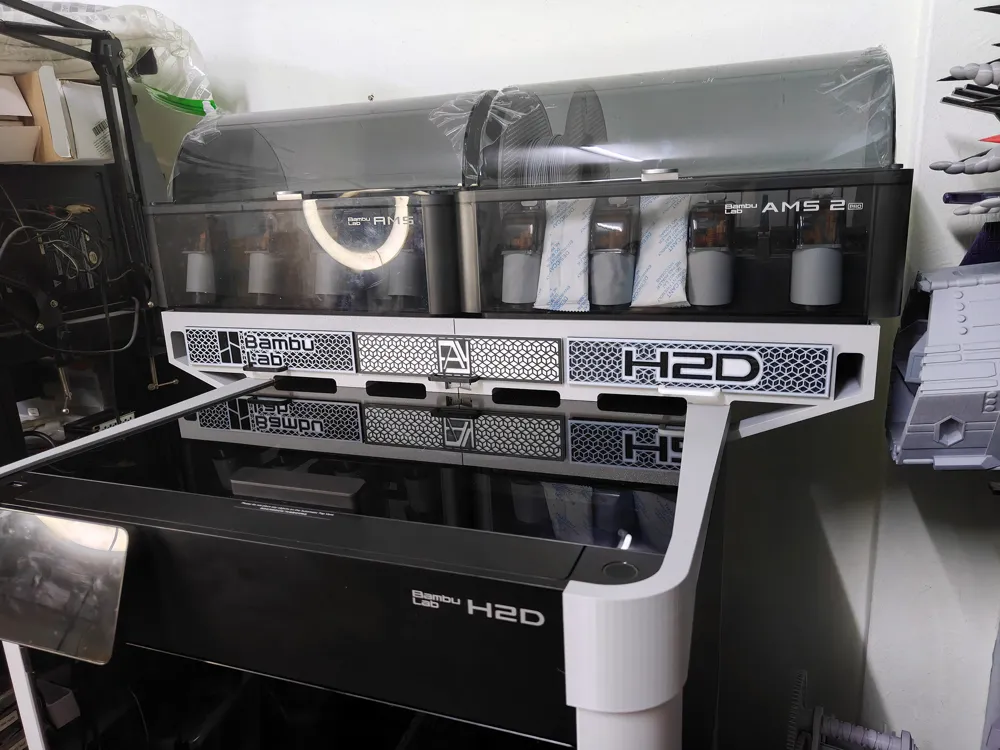 H2D Dual AMS Riser & Drawers by fay3dlab MakerWorld: Download Free 3D ...