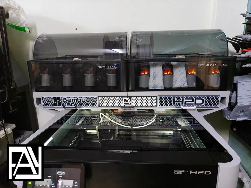 H2D Dual AMS Riser & Drawers by fay3dlab MakerWorld: Download Free 3D ...