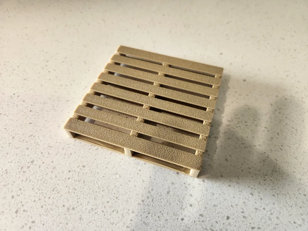 Pallet coaster by Filaments and Freeways - MakerWorld
